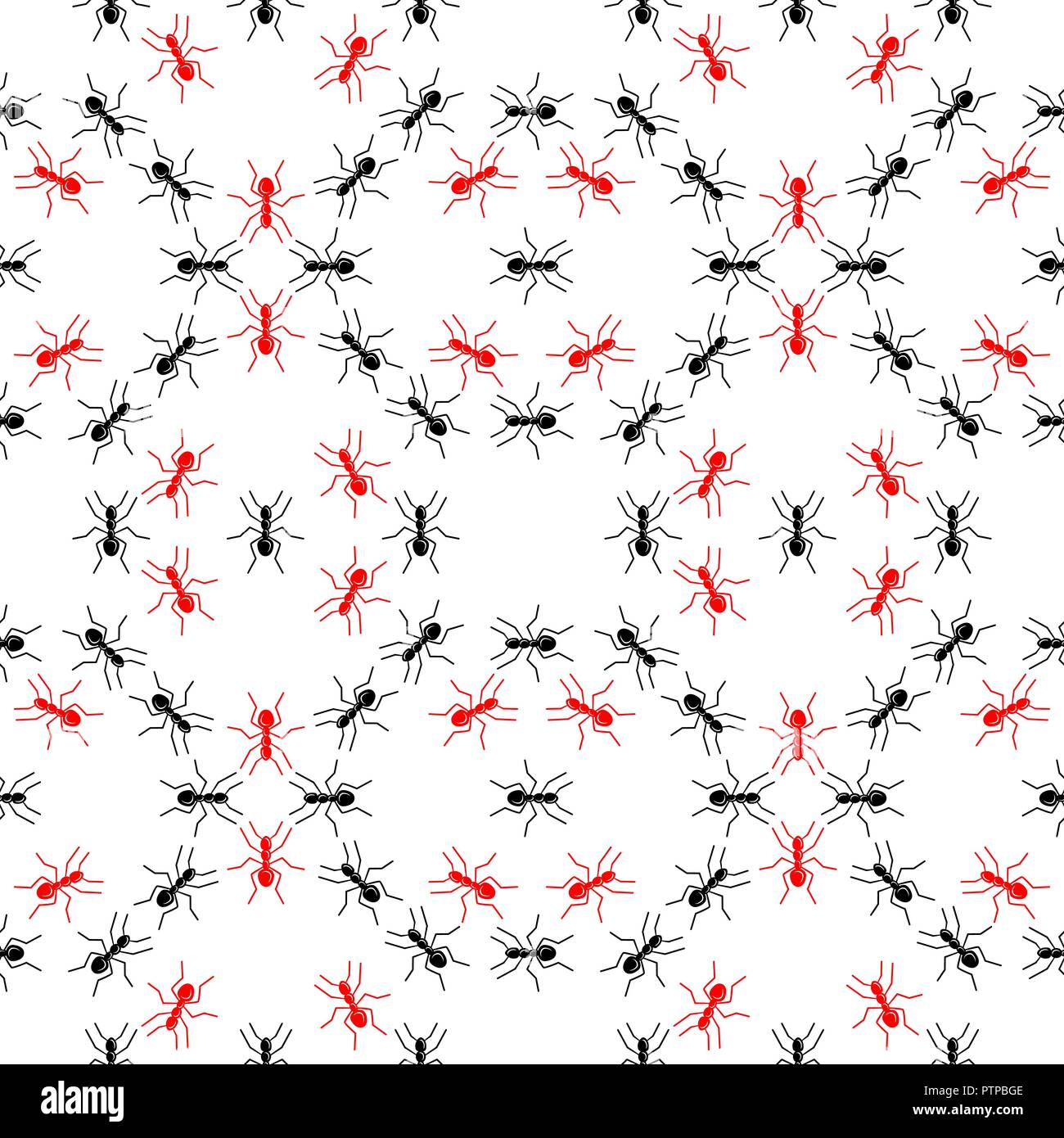 Illustration of ants on a white background. Vector Stock Vector Image ...