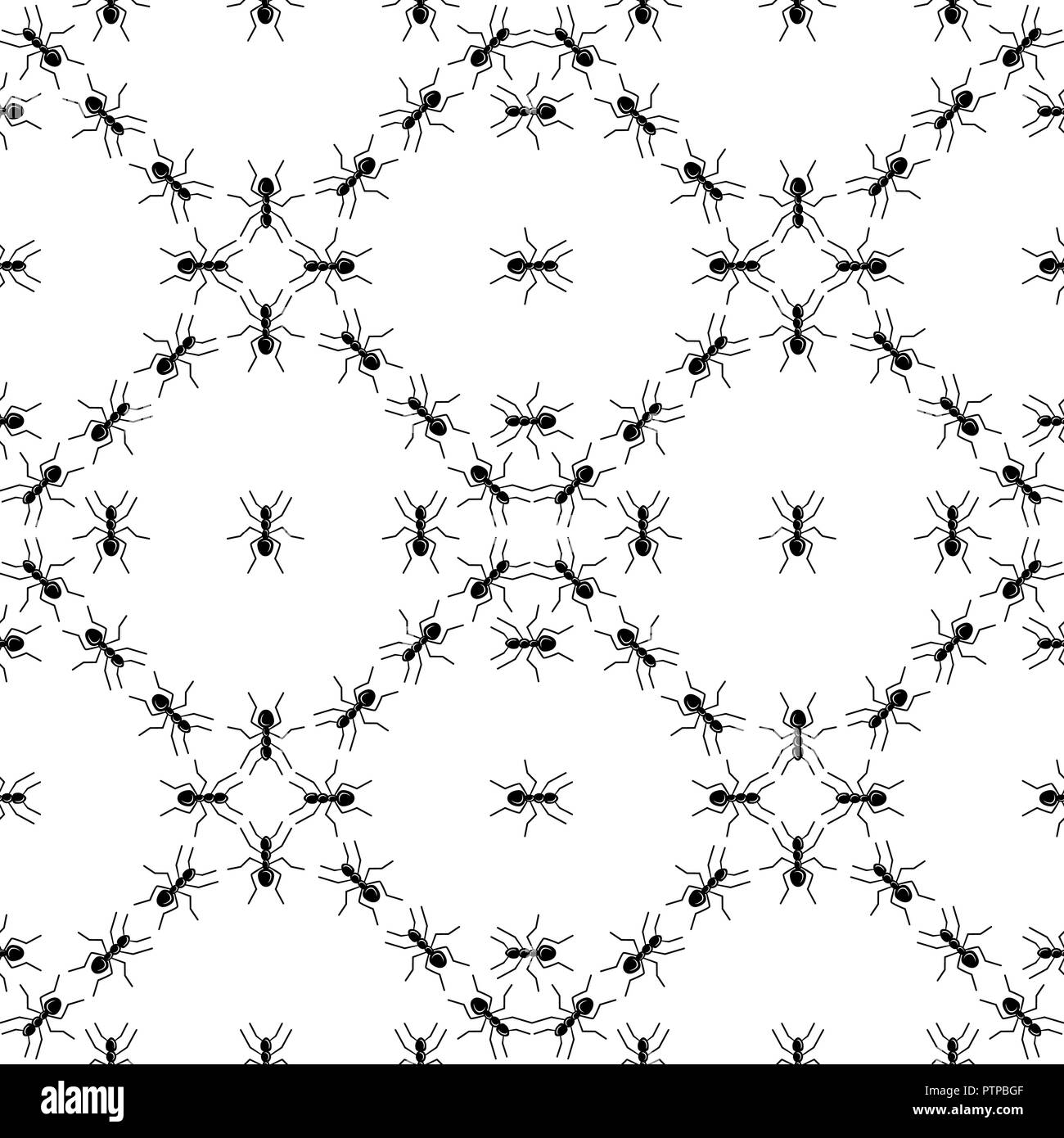 Illustration of ants on a white background. Vector Stock Vector Image ...