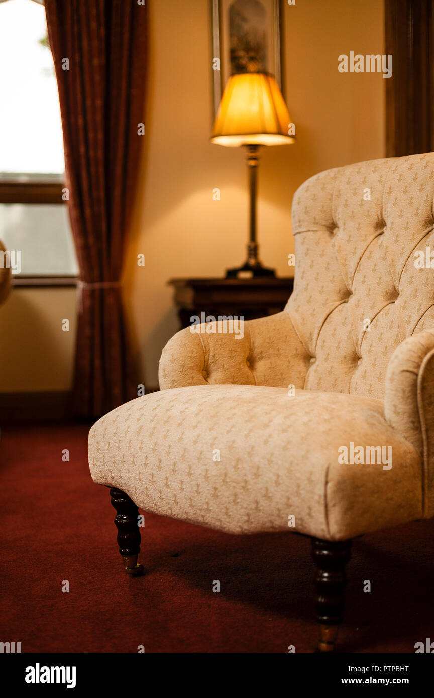Traditional house interior warm lighting Stock Photo - Alamy