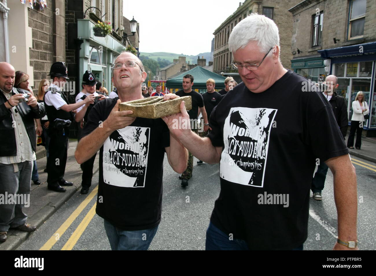 World Black Pudding Throwing Championships 2008, held at the Royal Oak ...
