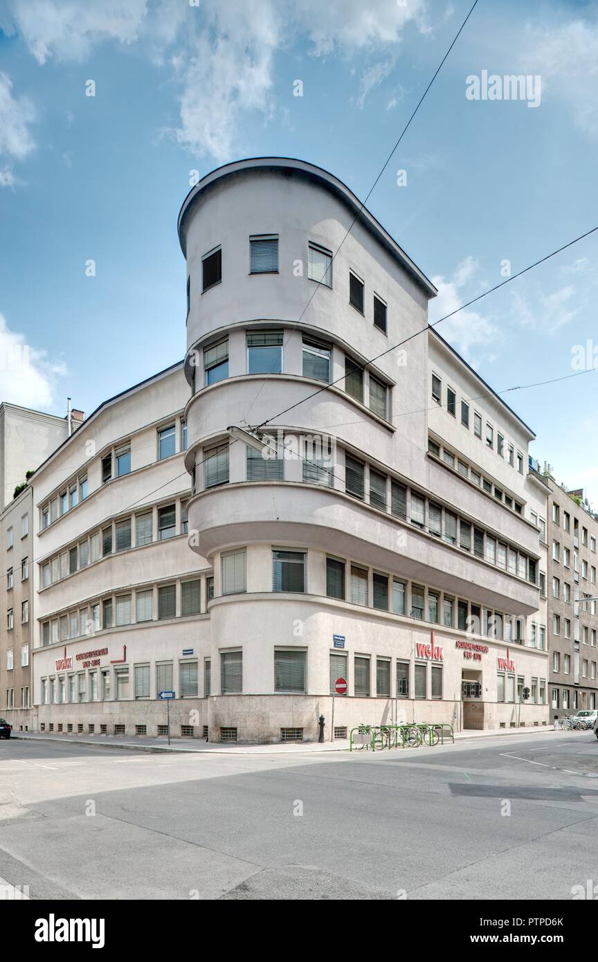 Wien, Arbeiter-Gebietskrankenkasse Strohgasse, Fritz Judtmann und Egon ...