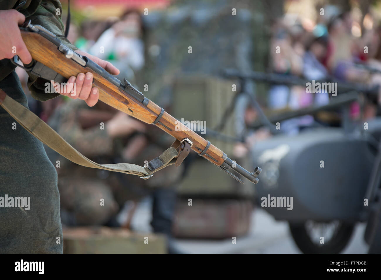 Russian rifle. Rifle of the Second World War Mossin Stock Photo - Alamy