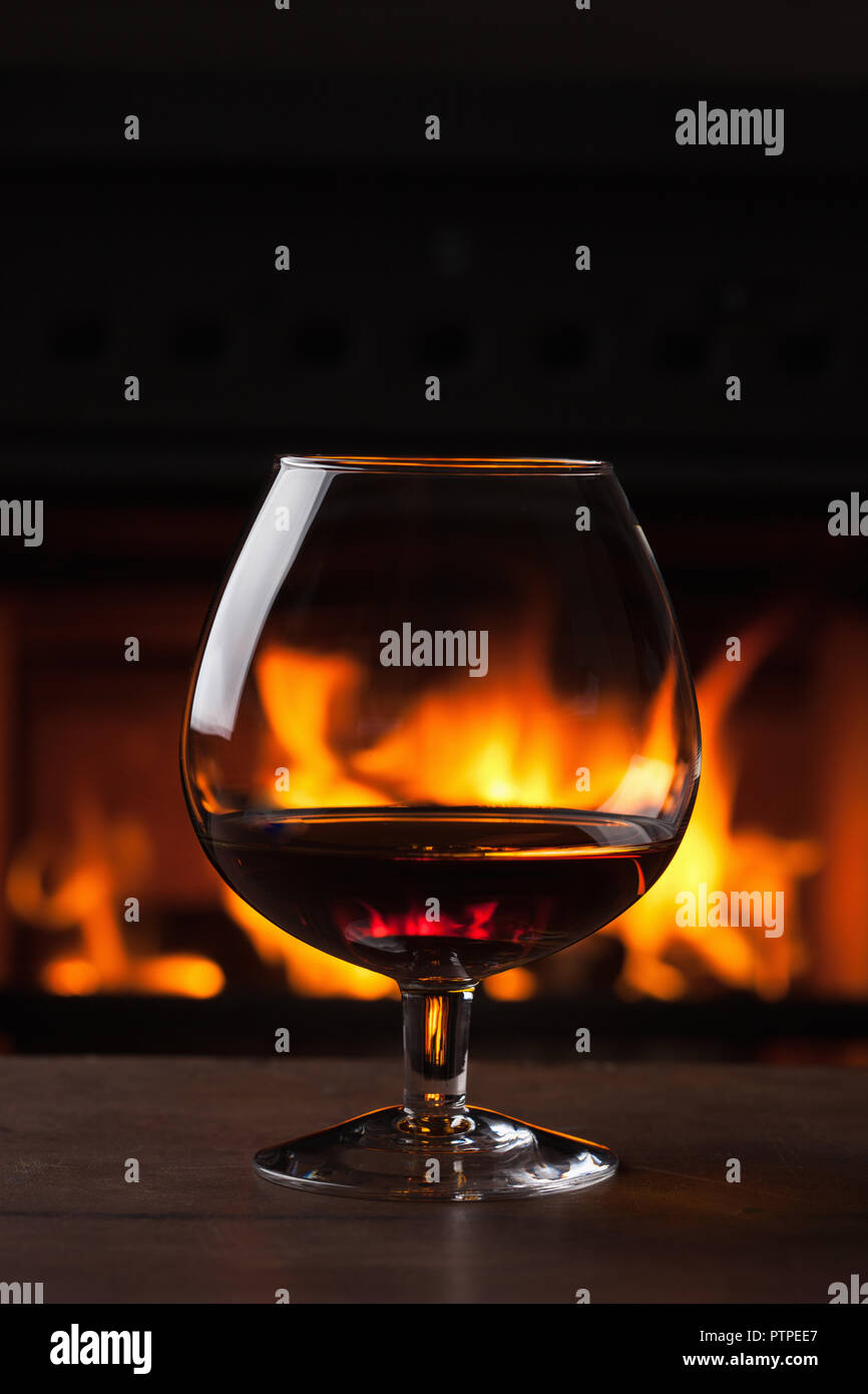 Alcohol and fireplace hi-res stock photography and images - Alamy