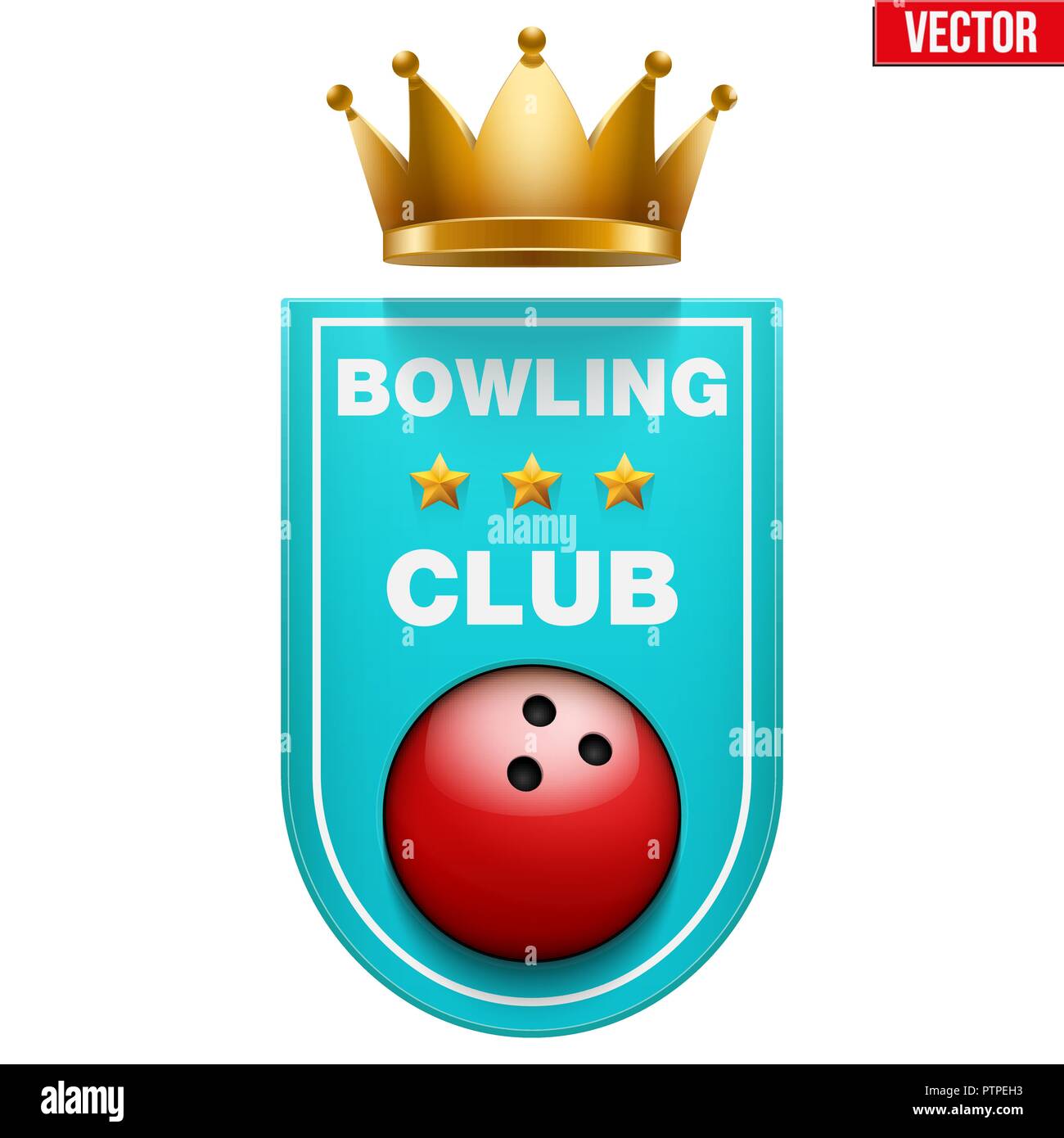 Bowling Badge and Label Stock Vector Image & Art - Alamy