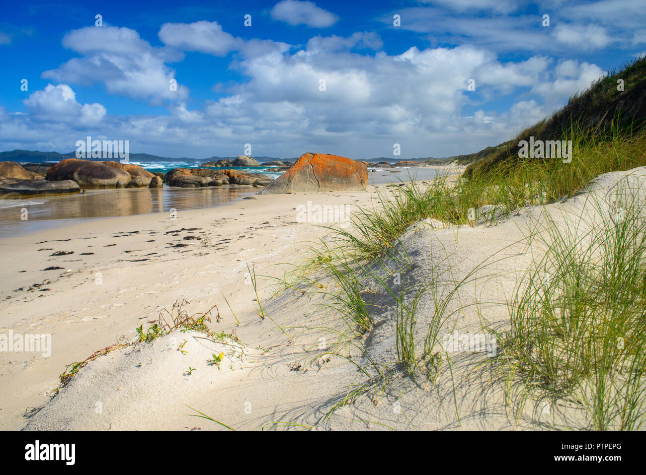 Boulders and waves, Greens Pool beach, Denmark, Western Australia ...
