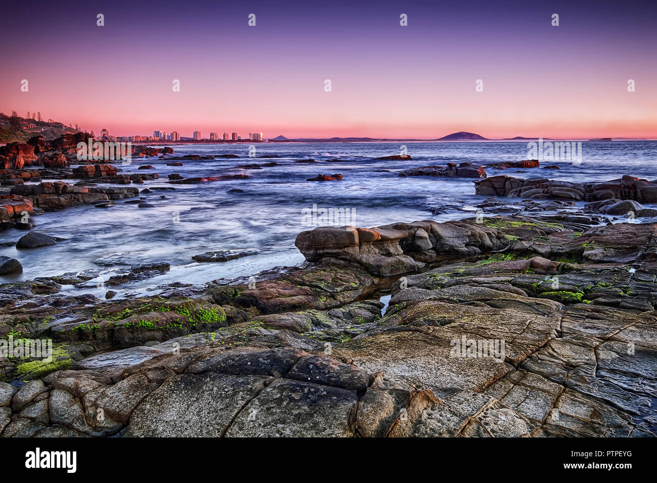 Sunrise at Point Cartwright Mooloolaba Stock Photo - Alamy
