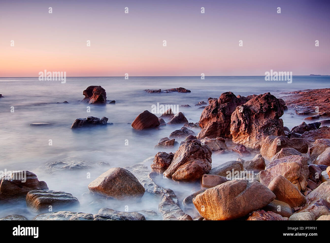 Sunrise at Point Arkwright, Coolum, Queensland Stock Photo - Alamy