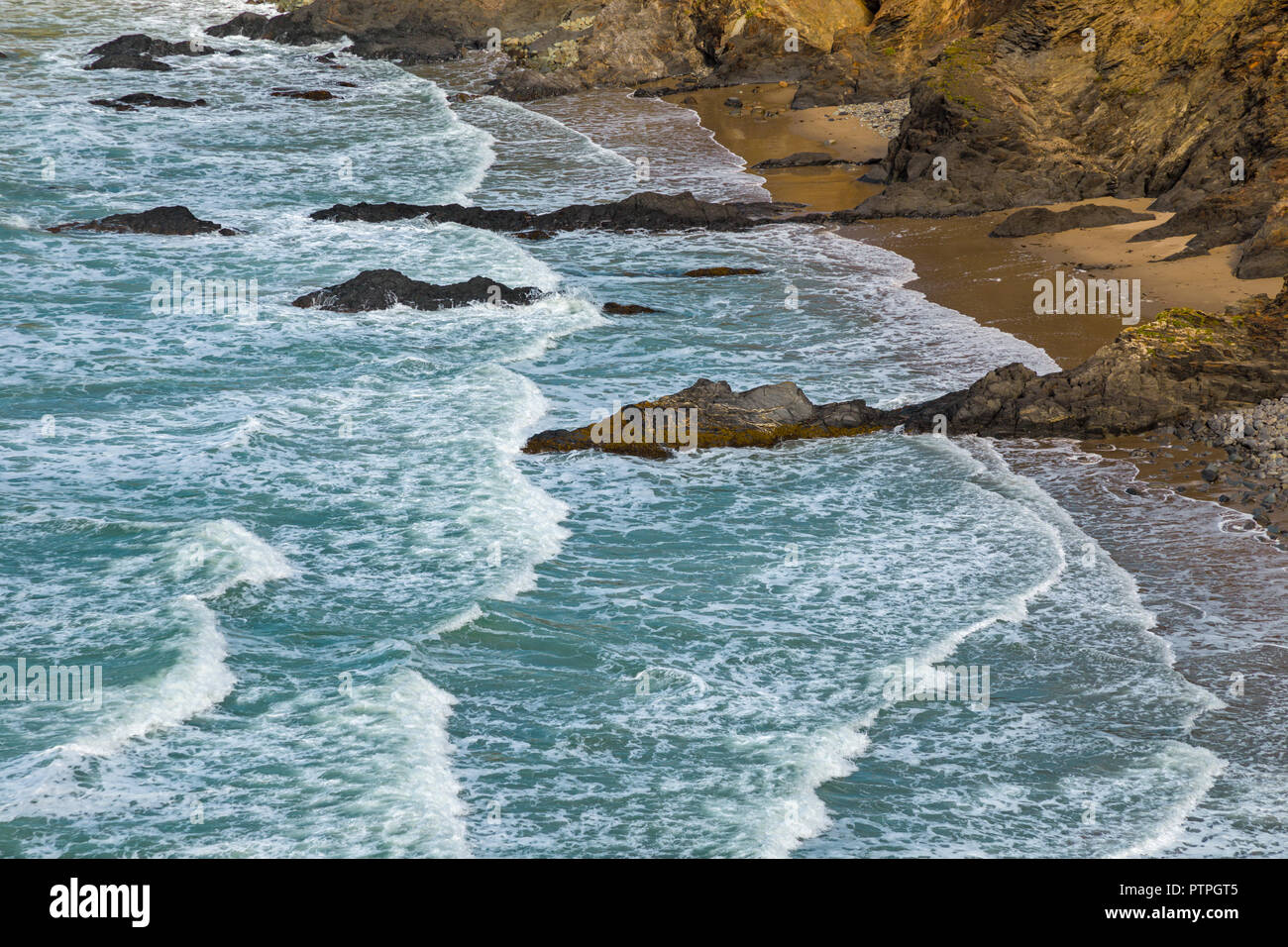 Traeth Llyfn beach, Pembrokeshire, West Wales Stock Photo - Alamy