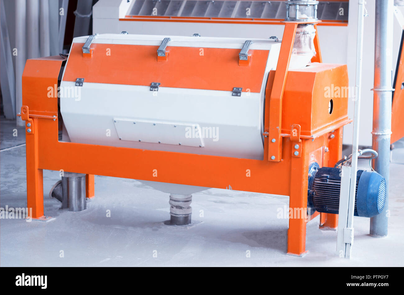 A modern machine for grinding flour, making flour, producing flour and ...