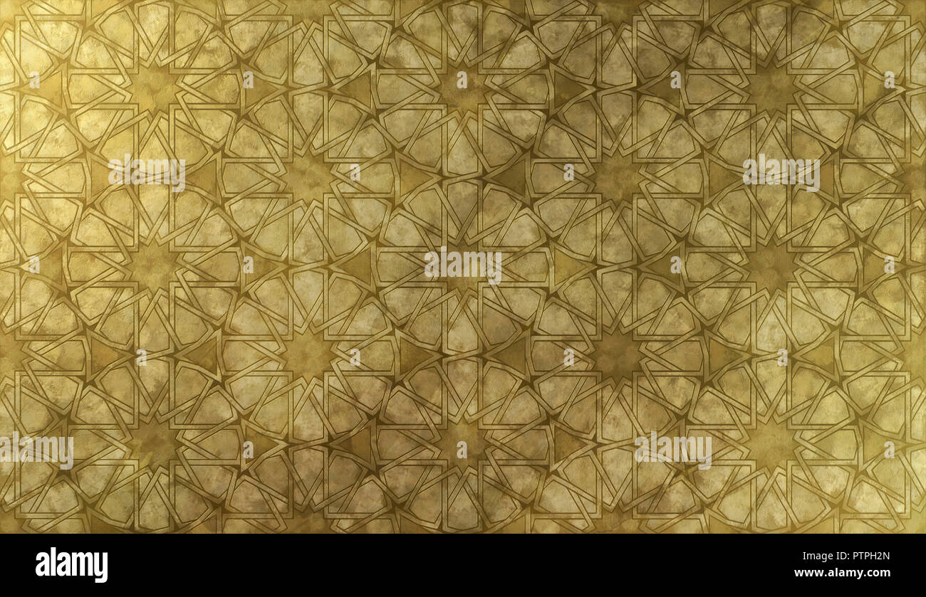 Background design based on traditional oriental graphic motifs. Islamic ...