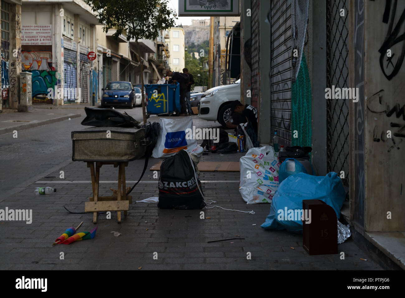 Poverty greece hi-res stock photography and images - Alamy