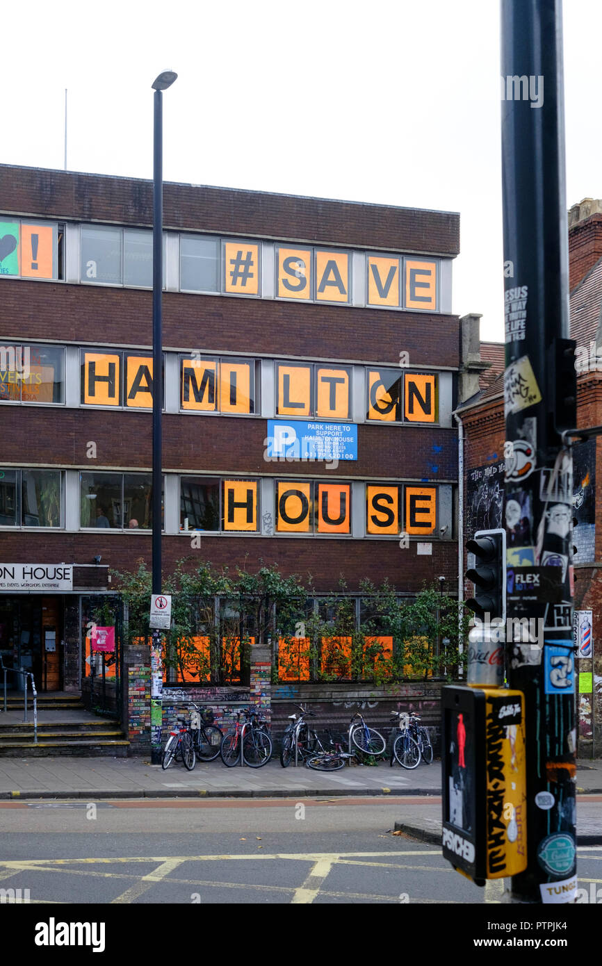 Around Stokes Croft, a Hip area of Bristol Hamilton House Stock Photo ...