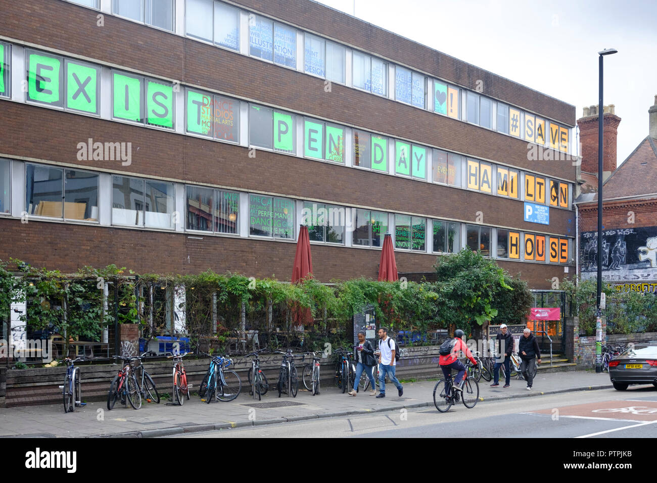 Around Stokes Croft, a Hip area of Bristol Hamilton House Stock Photo ...