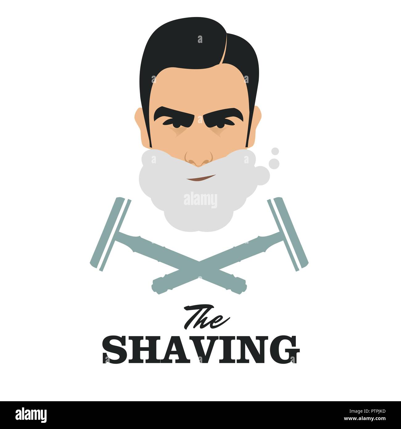 Shaving foam Stock Vector Images - Alamy