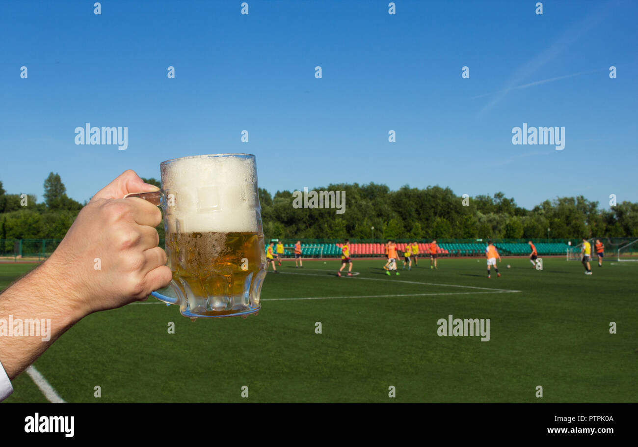 Beer football field hi-res stock photography and images - Alamy