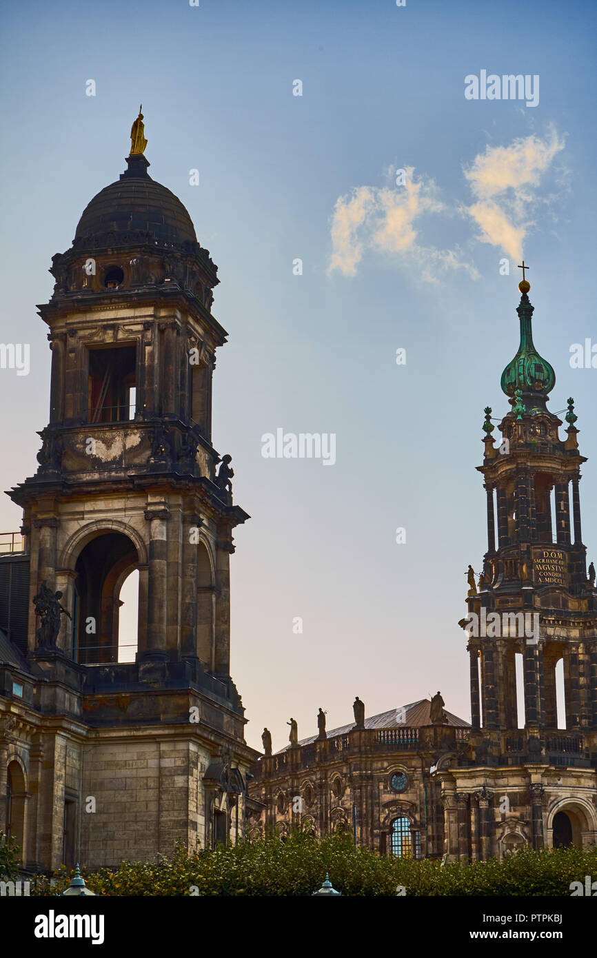 Landmarks of Saxony Germany - elegant baroque city Dresden, popular ...