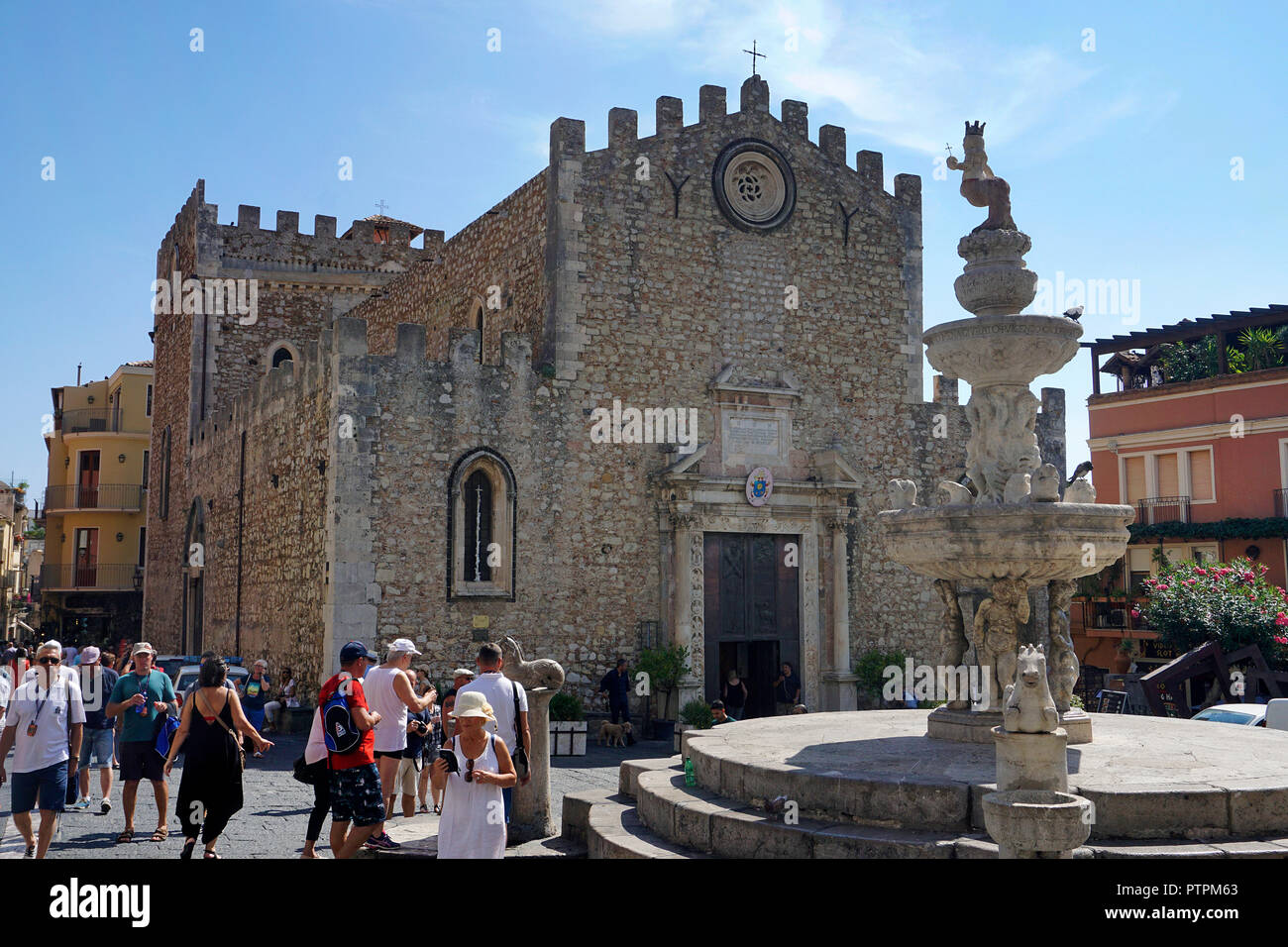 Italy Sicily Taormina Cathedral San High Resolution Stock Photography ...