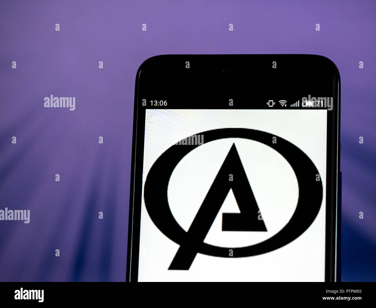 Alion science & technology corp logo seen displayed on smart phone ...