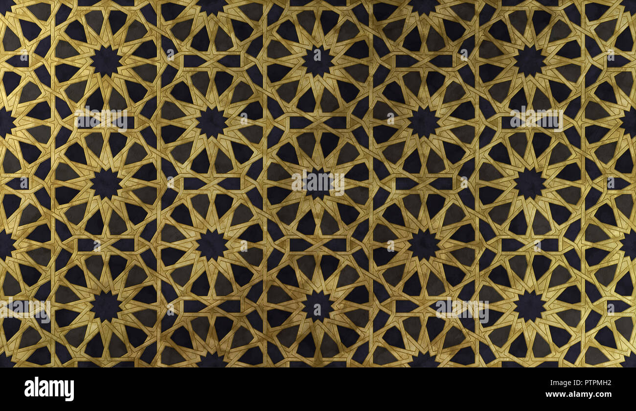 Background design based on traditional oriental graphic motifs. Islamic ...