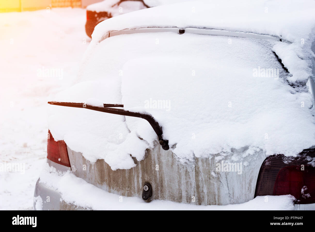 Iced up rear window hi-res stock photography and images - Alamy