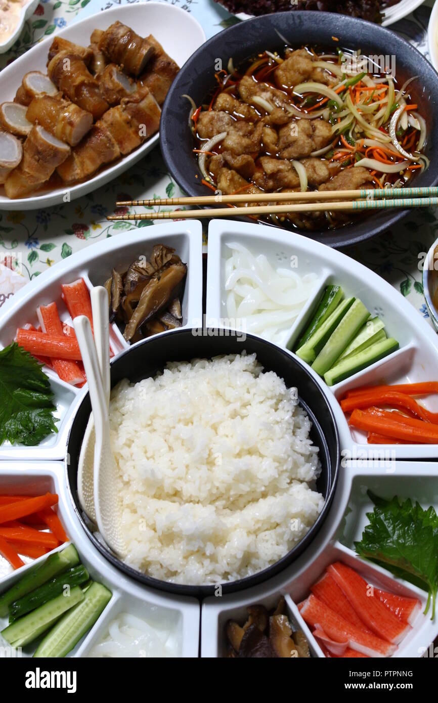 local Japanese food Stock Photo - Alamy