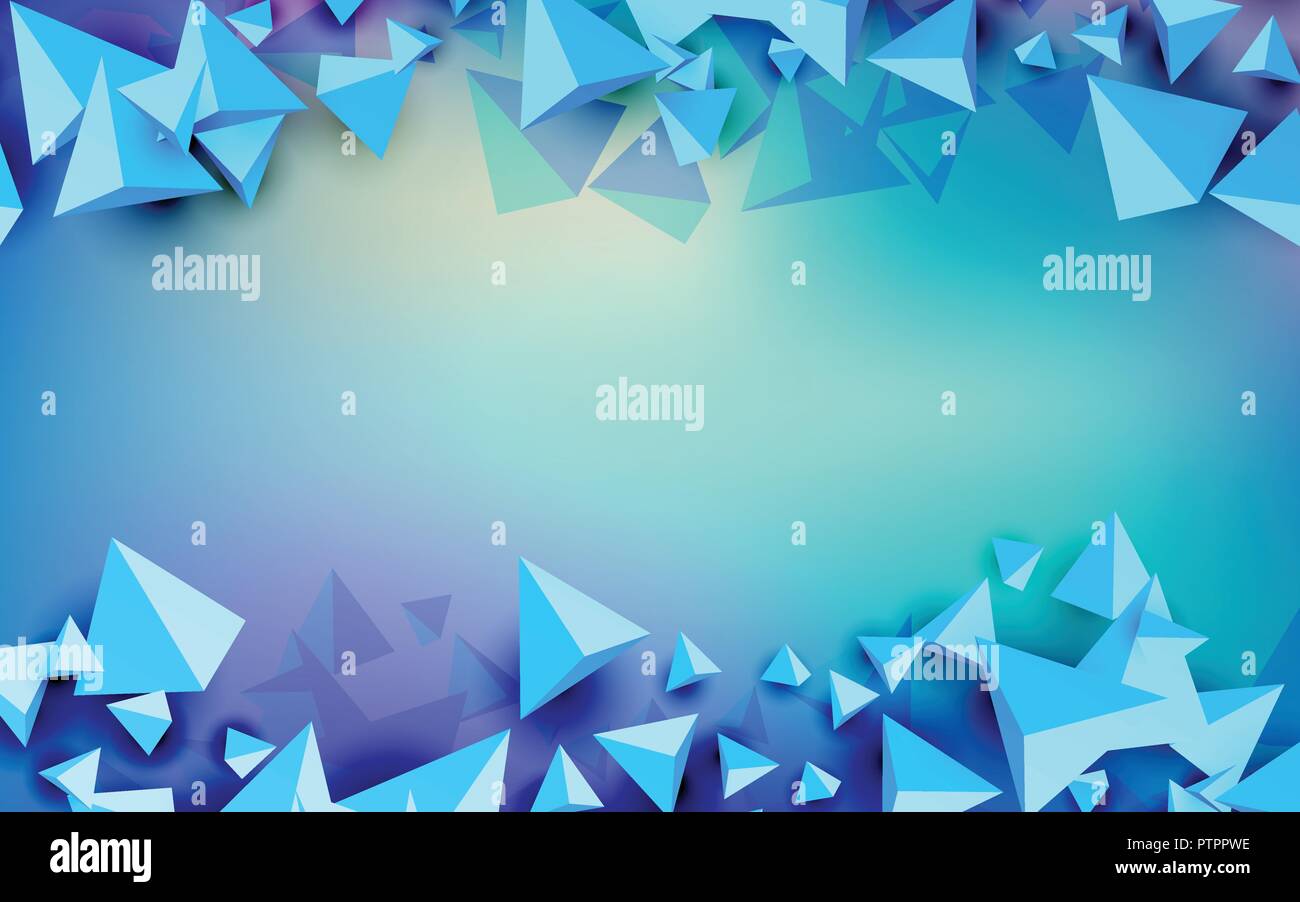 Blue triangle shape hi-res stock photography and images - Alamy
