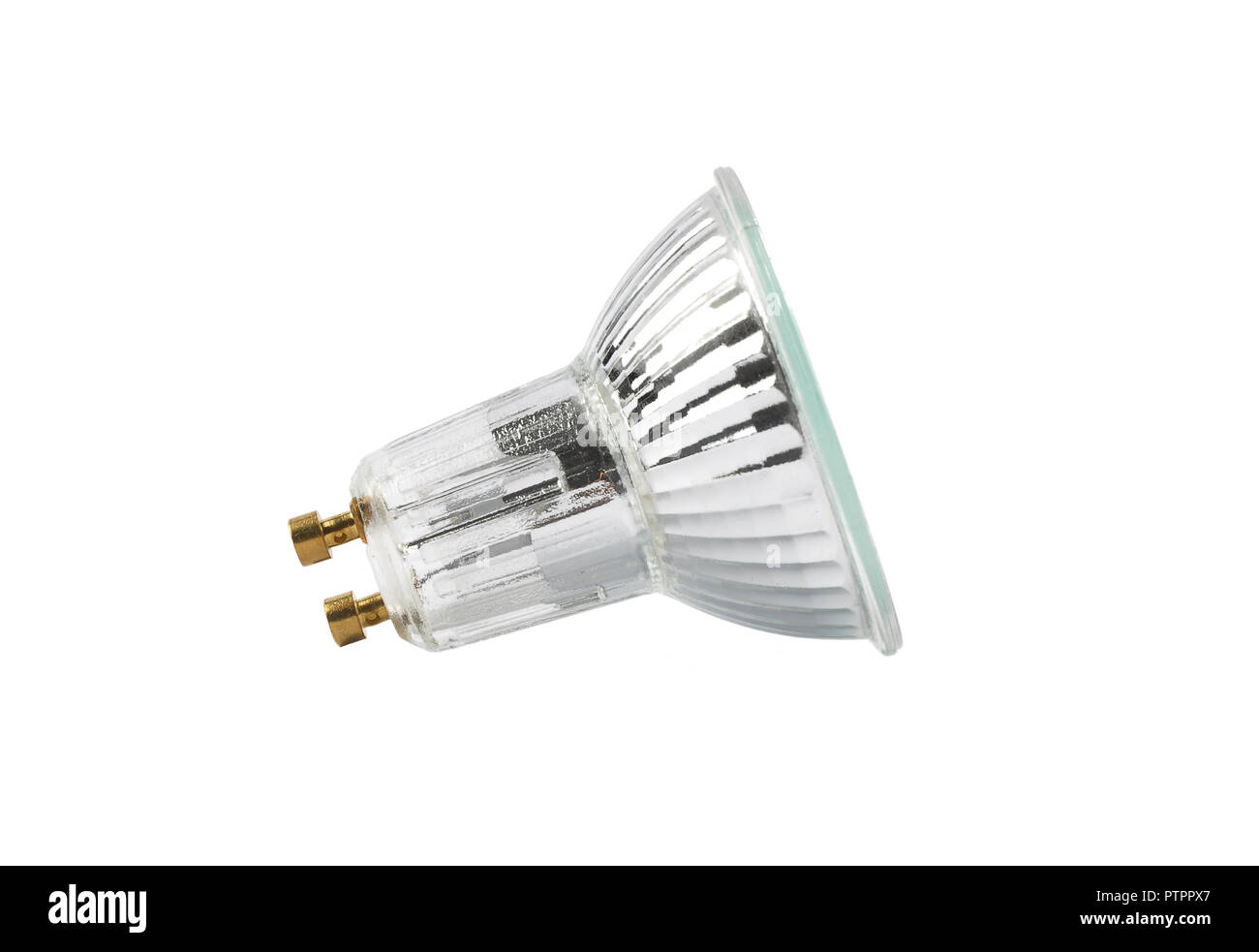 Halogen lamp on white background Stock Photo - Alamy
