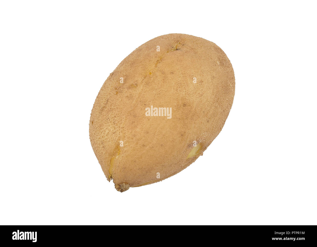 Boiled potato on white background Stock Photo - Alamy