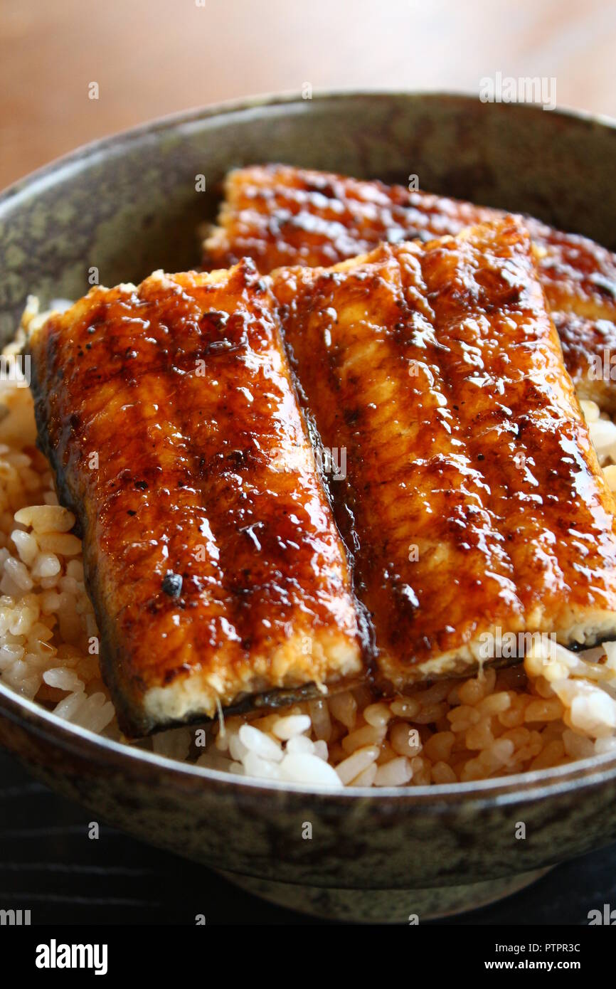 close up eel rice of Hamanoki Stock Photo - Alamy