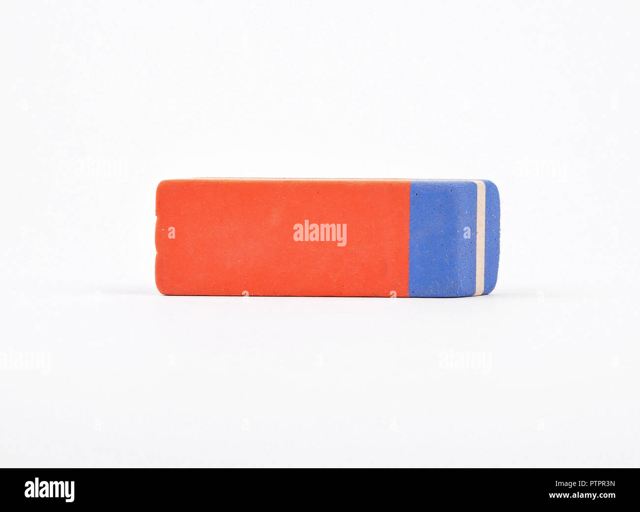 Eraser on white background Stock Photo - Alamy