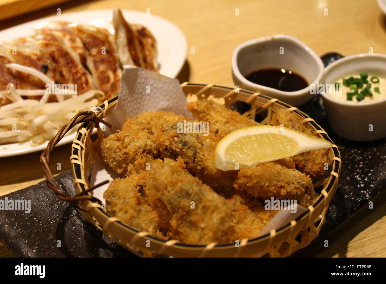Japanese frying food Stock Photo - Alamy