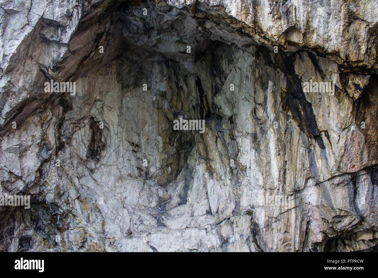 Marble quarry Ruskeala. Invalid marble quarry. Sights of Karelia in ...