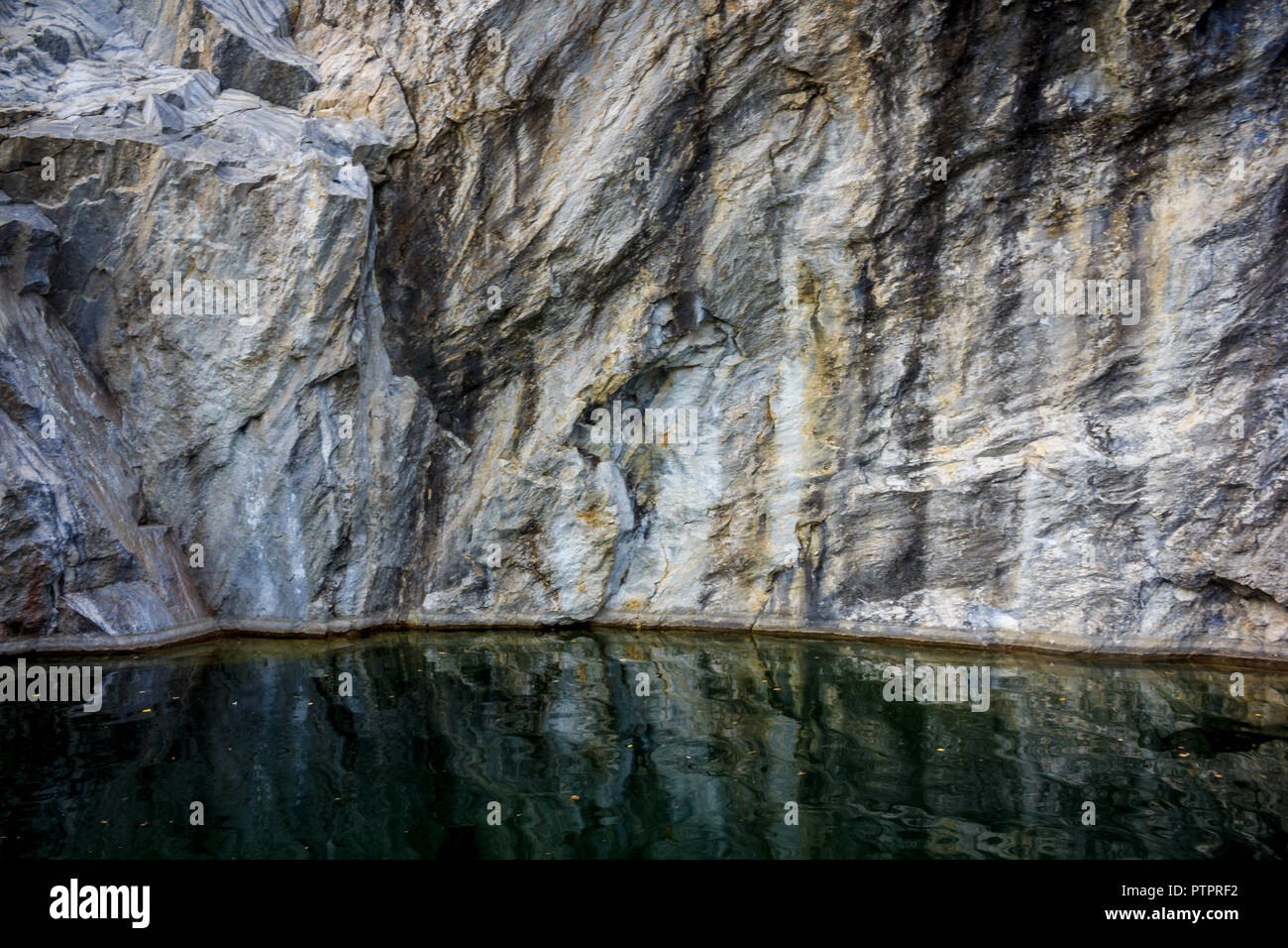 Marble quarry Ruskeala. Invalid marble quarry. Sights of Karelia in ...