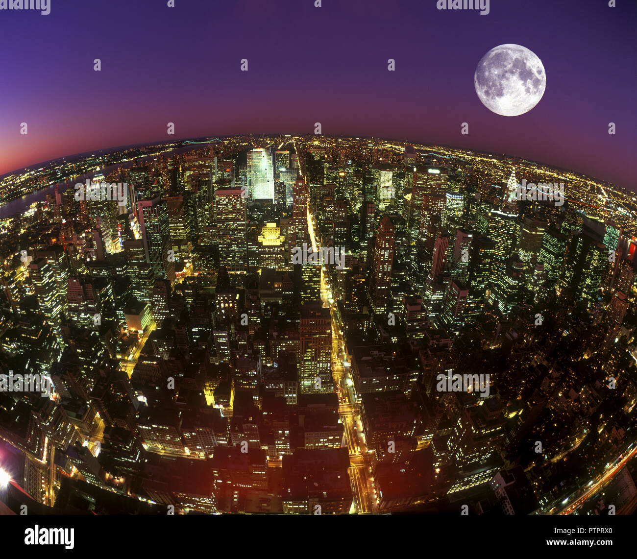 1994 HISTORICAL MIDTOWN SKYLINE MANHATTAN NEW YORK CITY USA Stock Photo ...