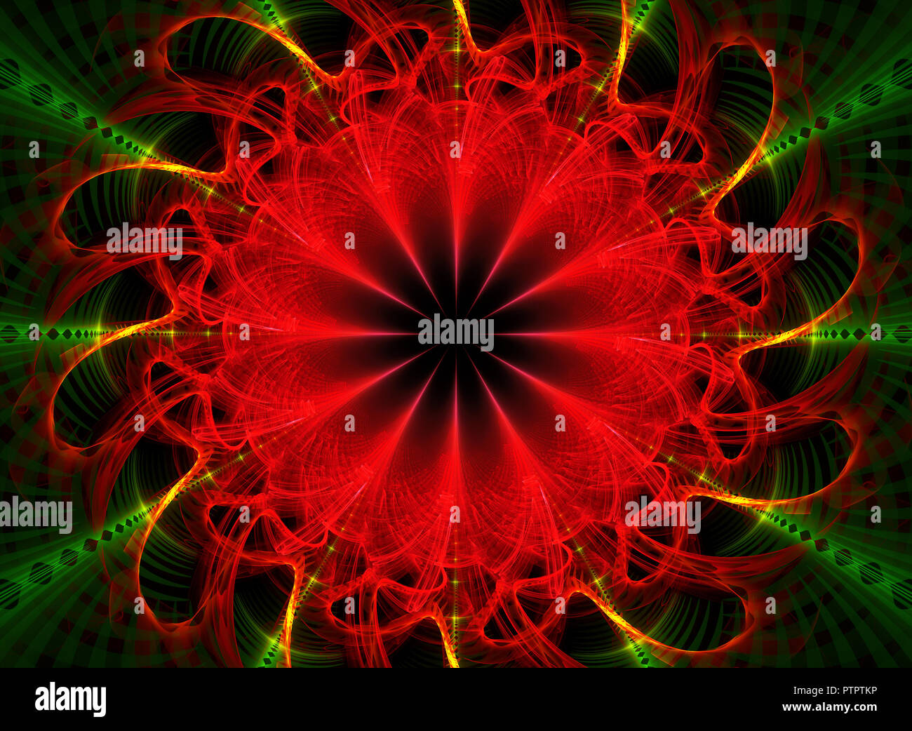 Abstract fractal patterns and shapes. Fractal texture. The colors in ...