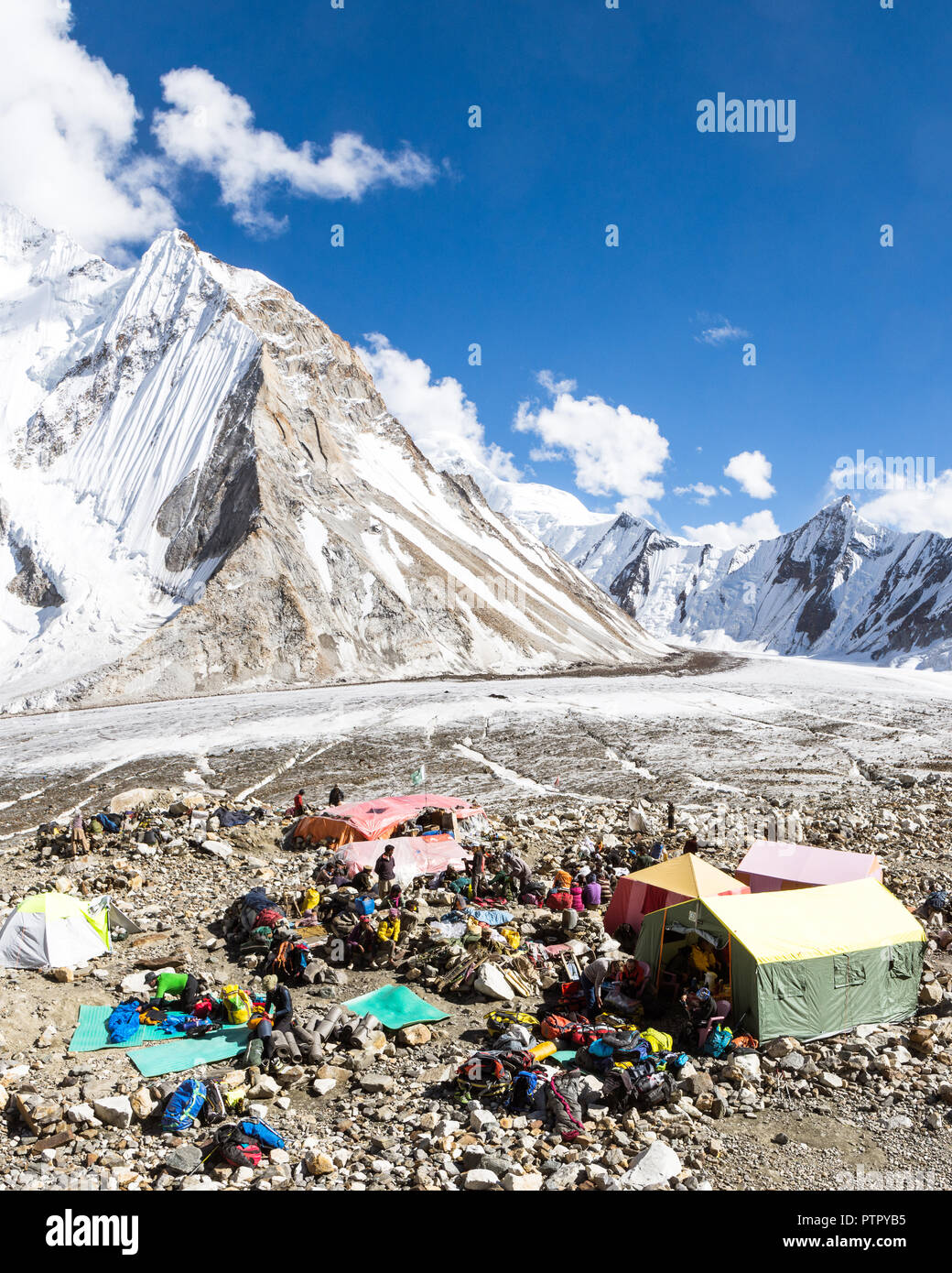 Chogolisa group seen from Ali camp, Karakoram, Pakistan Stock Photo - Alamy