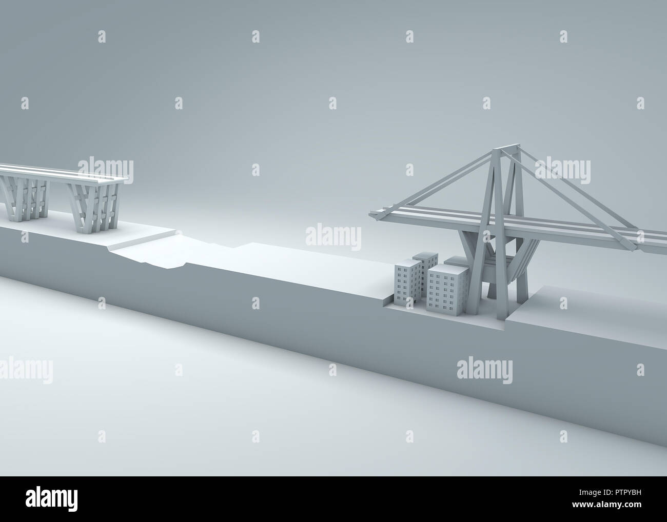 Morandi Bridge of Genoa, collapsed bridge, poor maintenance ...