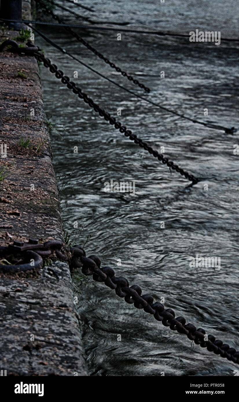 Rhine river dock Stock Photo - Alamy