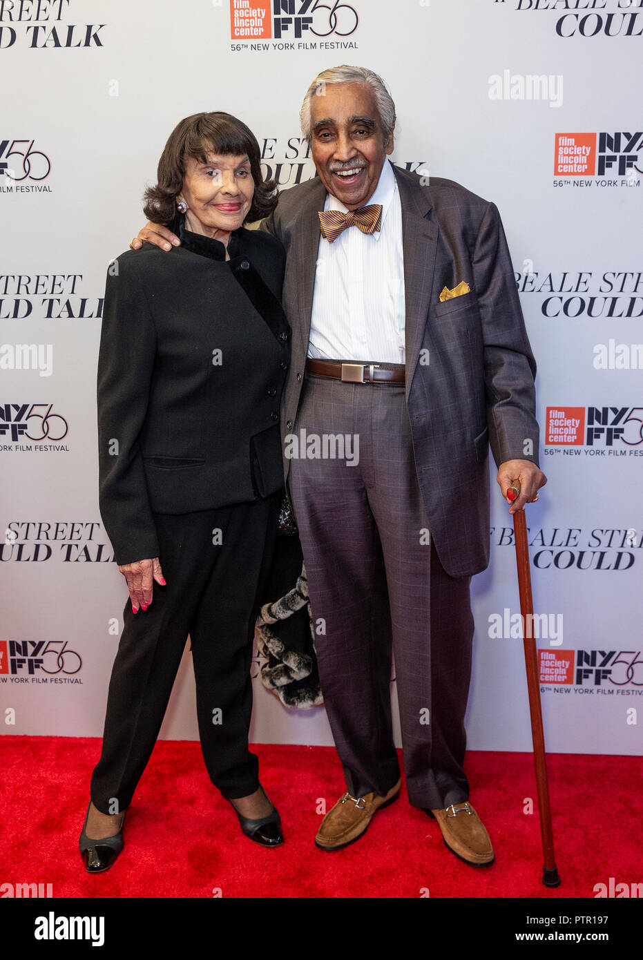 New York, United States. 09th Oct, 2018. Alma Rangel, Charles Rangel ...