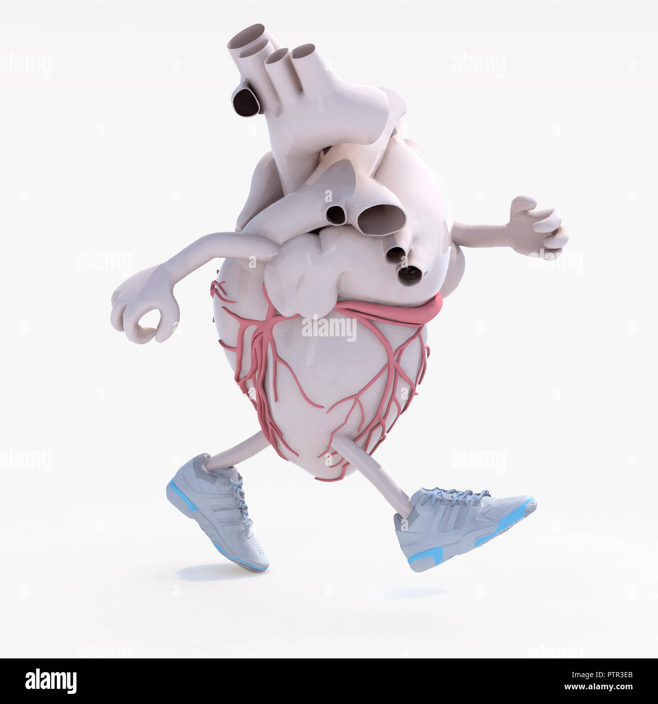 3d body running not anatomy hi-res stock photography and images - Alamy