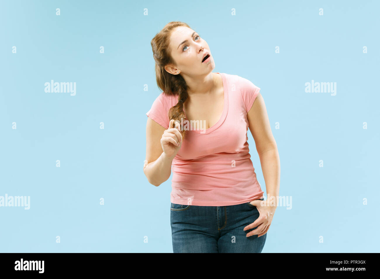 I am tired of everything. Bored woman. Boring, dull, tedious concept ...