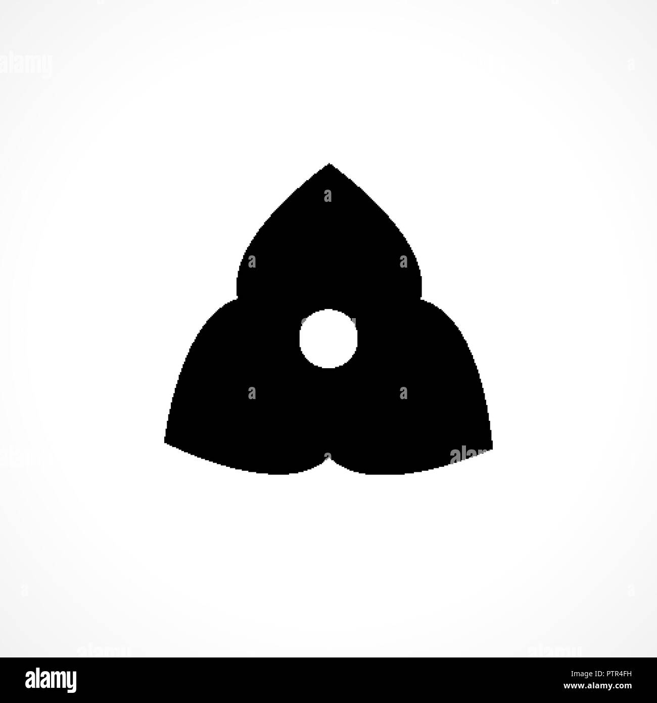 Flower icon. Black floret silhouette. Simple floral glyph Stock Vector ...