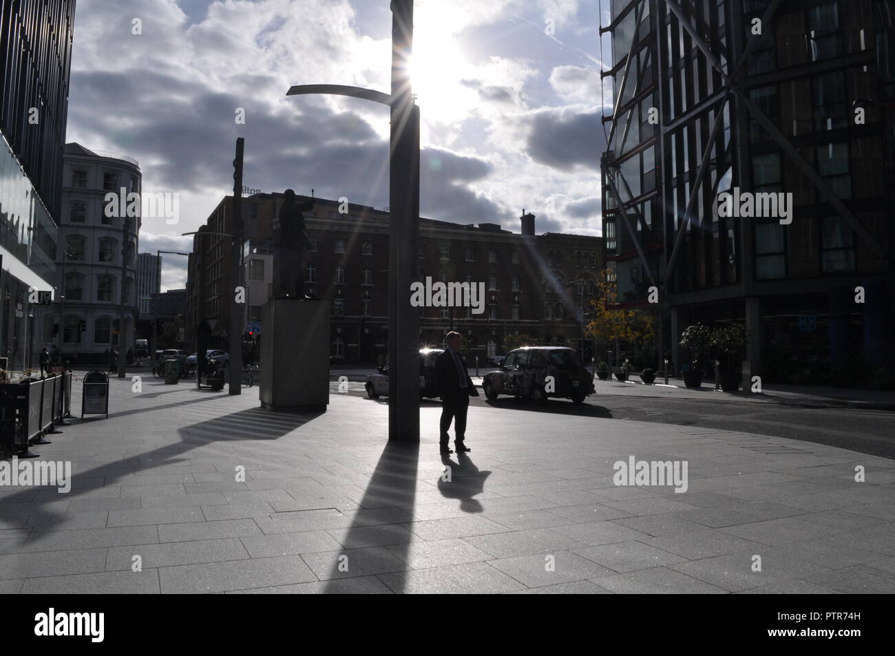 Street Scene, Sumner Road, London, view toward the sun, Bankside ...