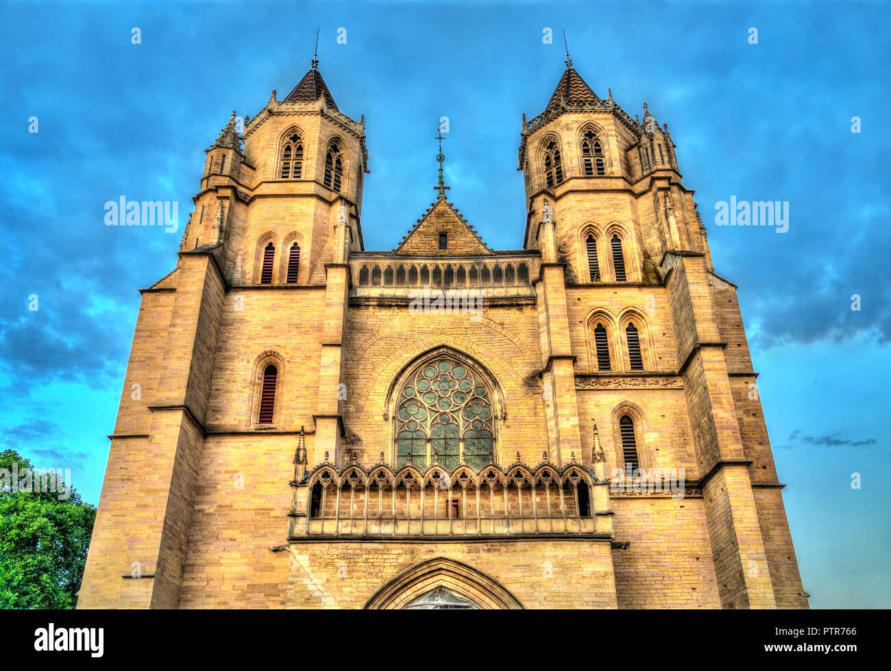 Saint Benignus Cathedral of Dijon in France Stock Photo - Alamy