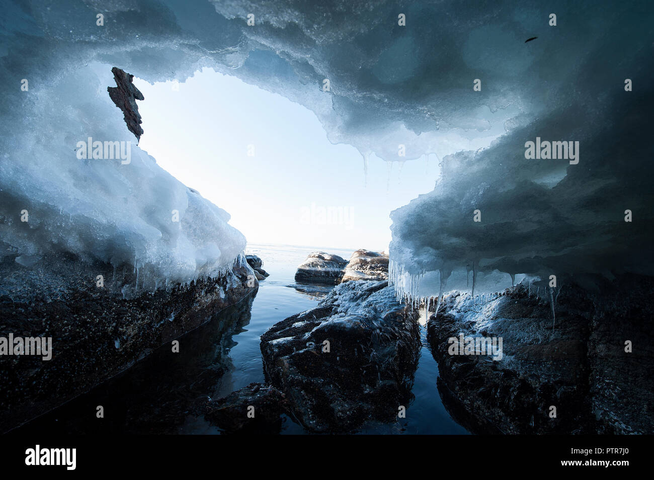 Sea Ice in Sweden. Water frozen into a solid state.[3][4] Depending on ...