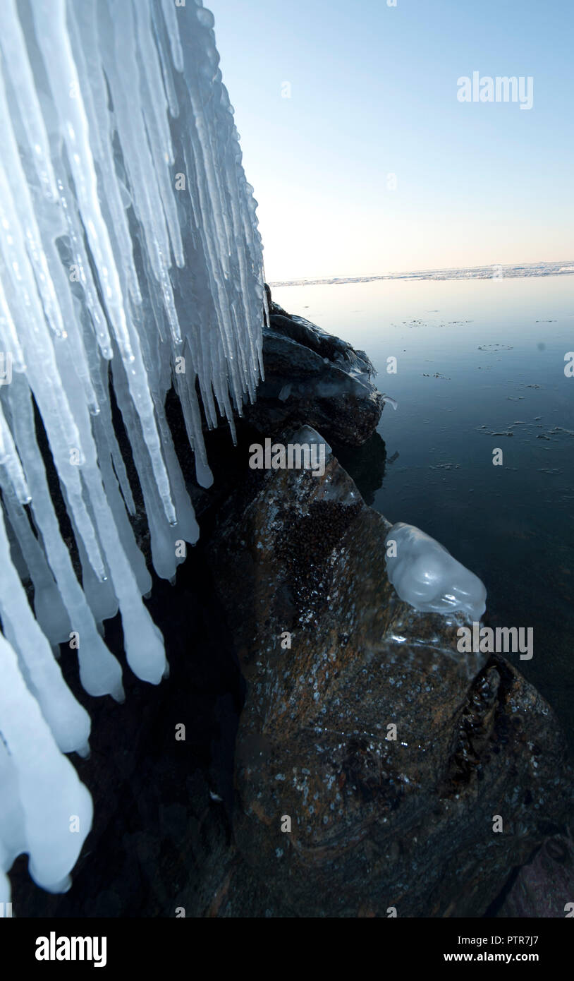 Sea Ice in Sweden. Water frozen into a solid state.[3][4] Depending on ...
