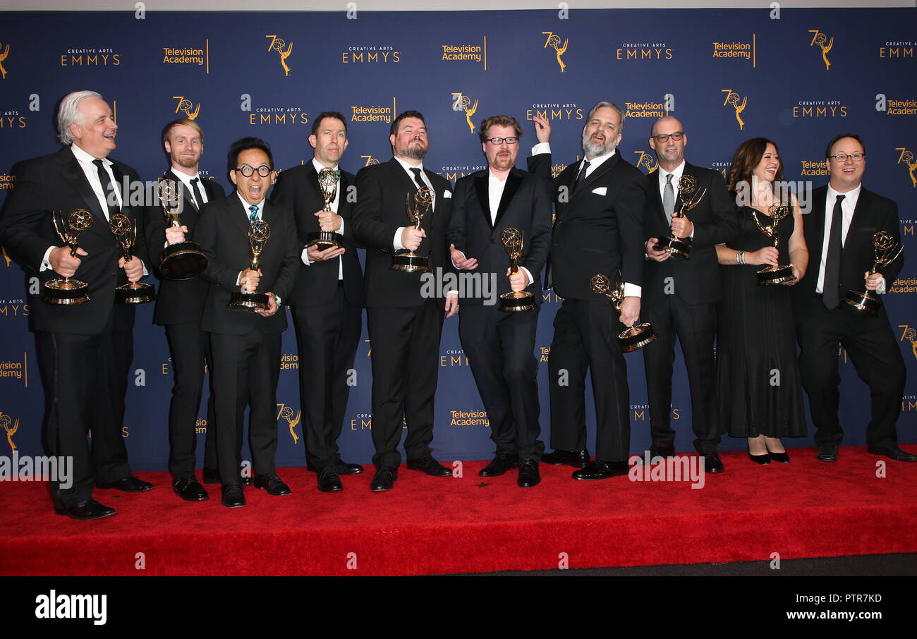2018 Creative Arts Emmy Awards - Press Room Day 1 Featuring: The team ...