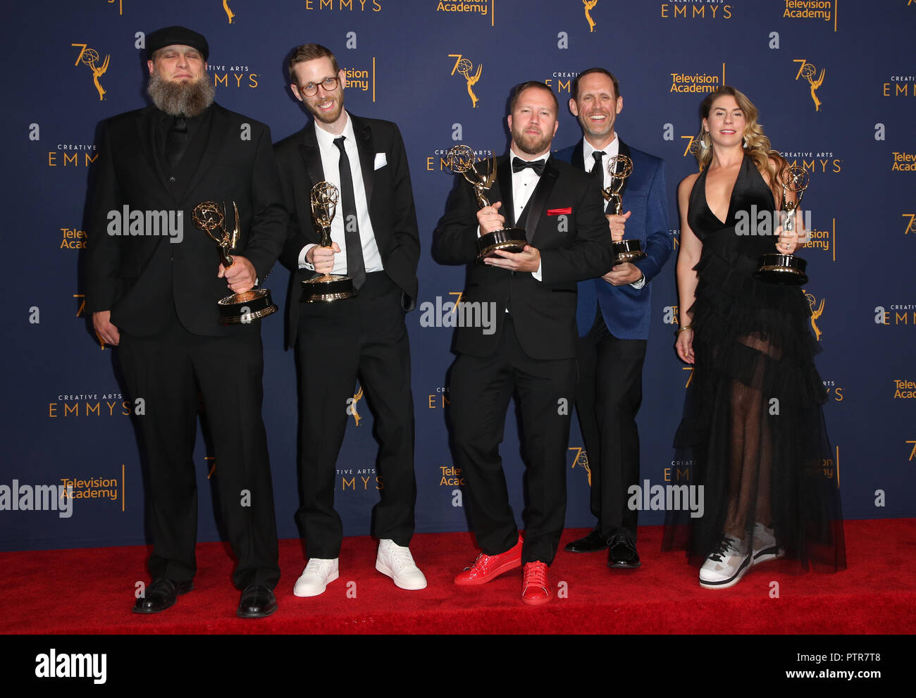 2018 Creative Arts Emmy Awards - Press Room Day 1 Featuring: Jason ...