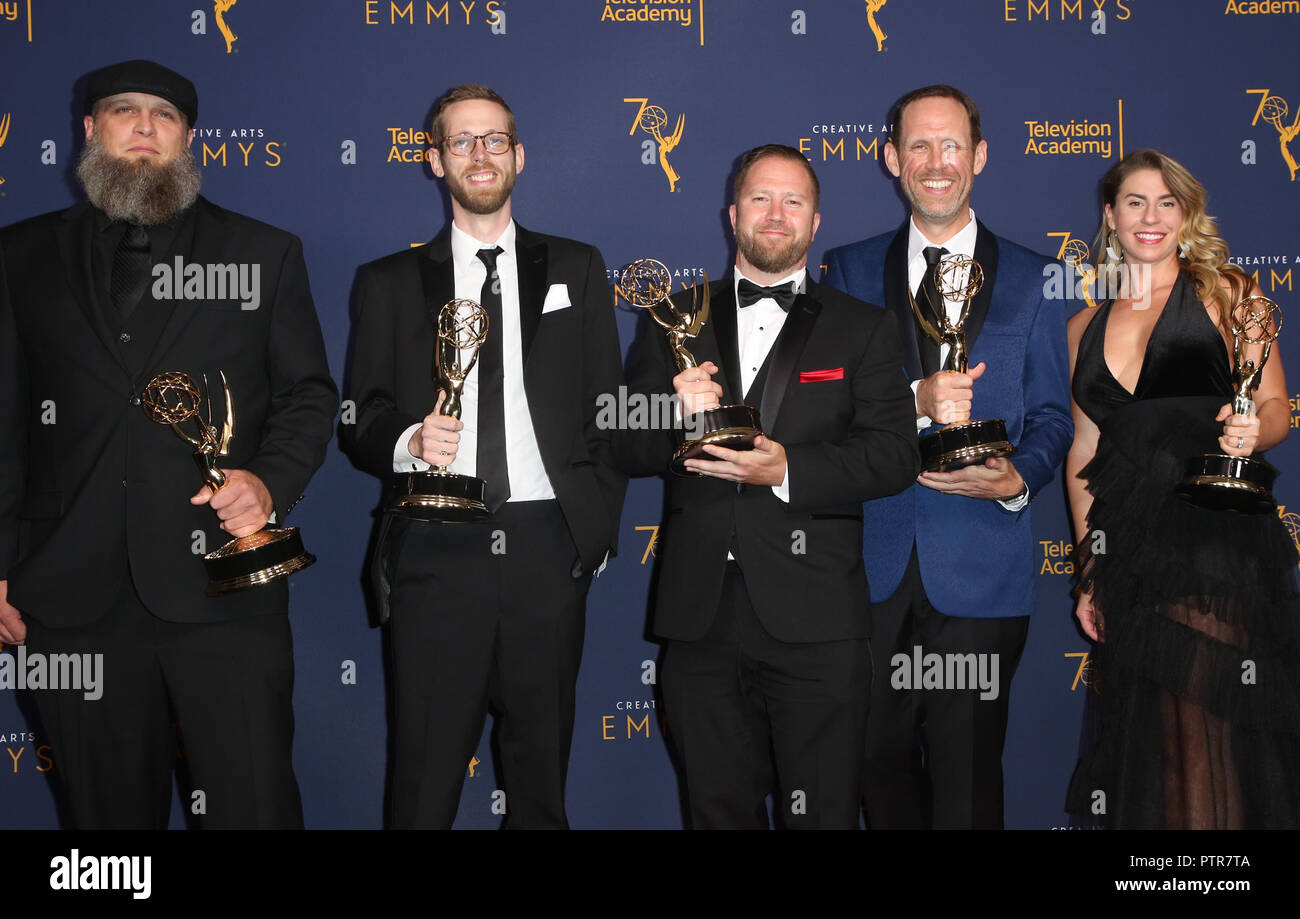 2018 Creative Arts Emmy Awards - Press Room Day 1 Featuring: Jason ...
