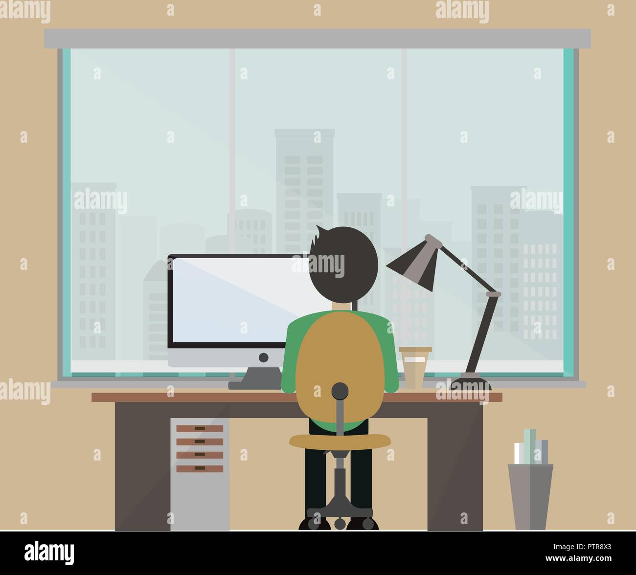 Buildings frame works Stock Vector Images - Alamy